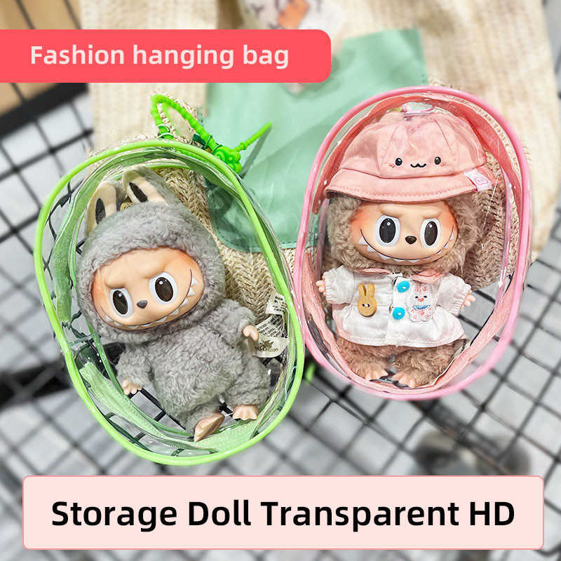 Cute Doll Storage Bag Transparent Doll Bag Anti-dust Hanging Bag Two ...