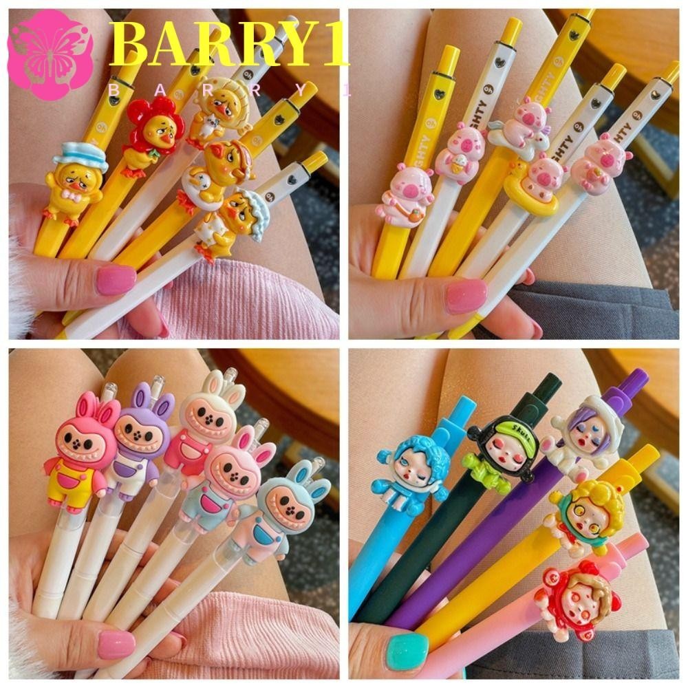 BARRY1 5PCS Labubu Press Gel Pen, Popmart Cute Capybara Press Gel Pen ...