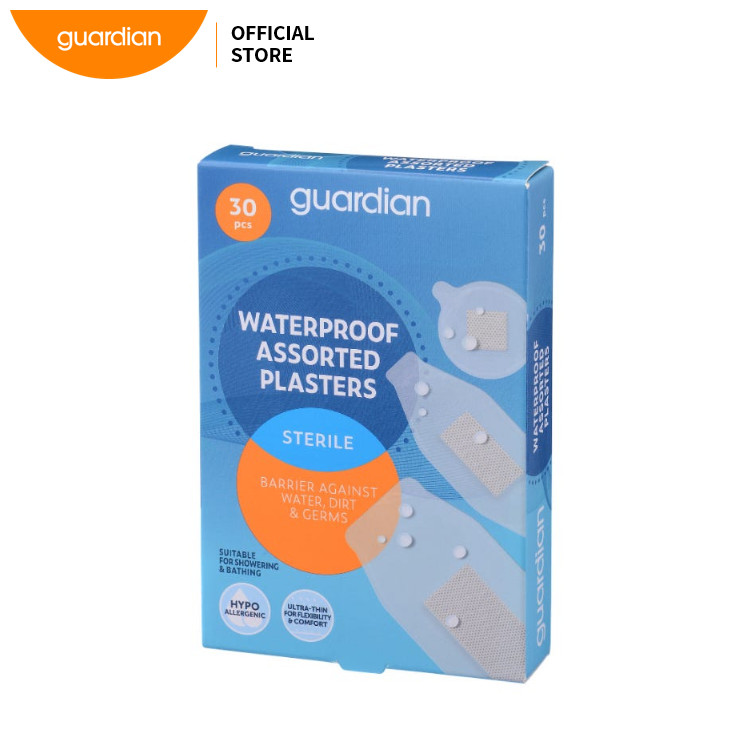 Guardian Waterproof Assorted Plasters 30's | Shopee Malaysia