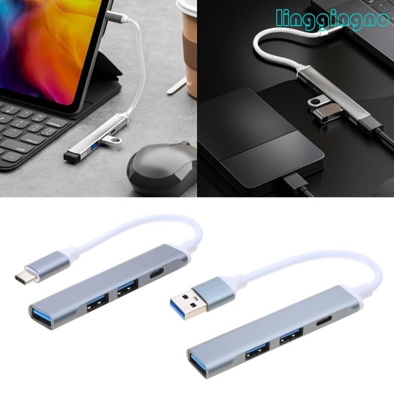 RR 4 in 1 USB Hub USB Adapter for Type C and USB Devices Connect Mouse ...