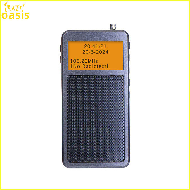 OAS Portable Pocket FM Radio Mini Wireless V5.0 Stereo Speaker Radio ...