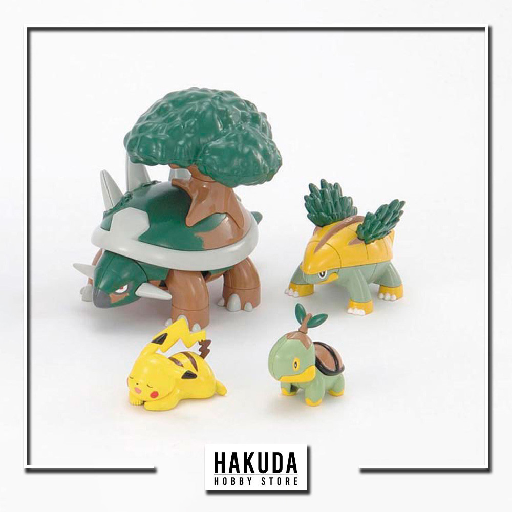 Pokemon Plamo Collection Model 08 Torterra Evolution Set - Genuine ...