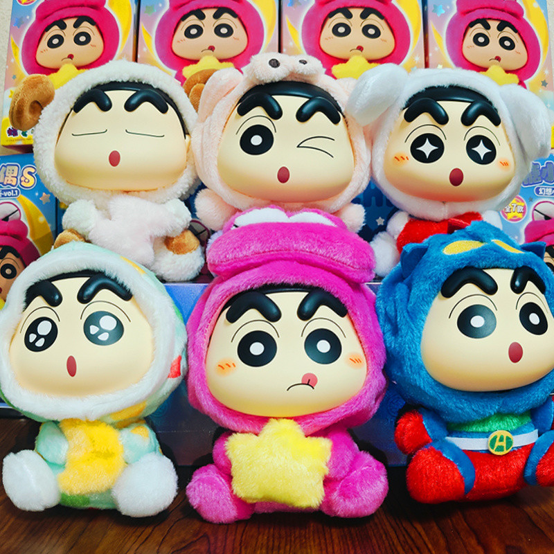Crayon Shin-Chan Enamel Doll S Fantasy Shin-Chan Plush Mystery Box Cute ...