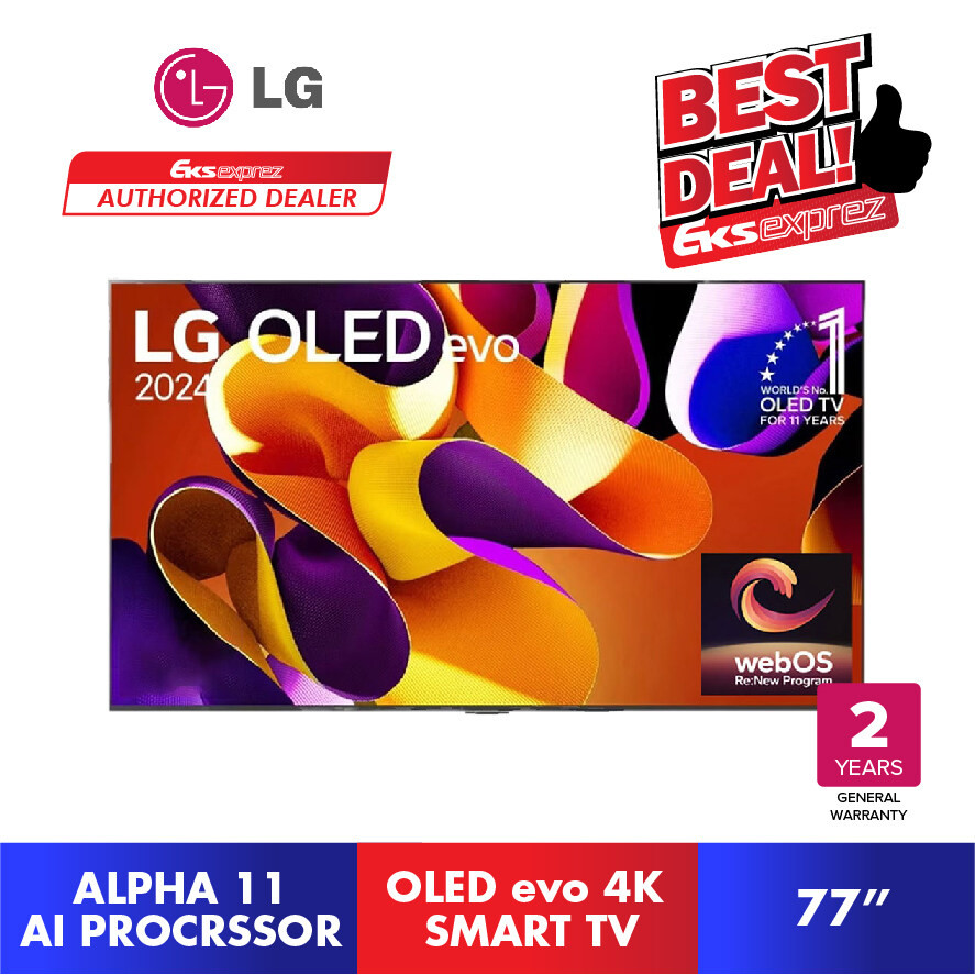 LG 77" OLED77G4PSA OLED evo G4 4K Smart TV (2024) (120Hz) | Shopee Malaysia