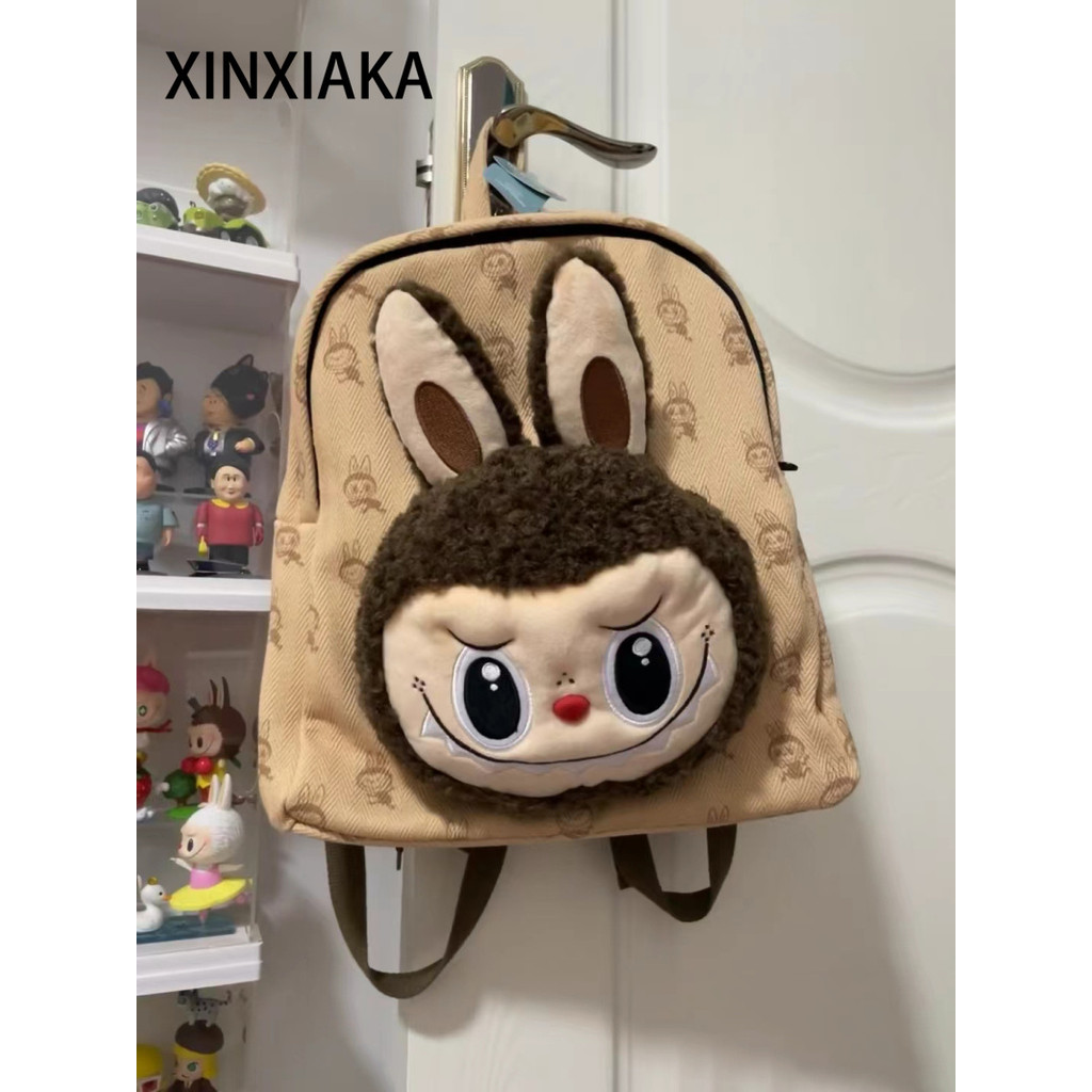 Labubu Backpack Large Capacity School Bag Backpack | Shopee Malaysia