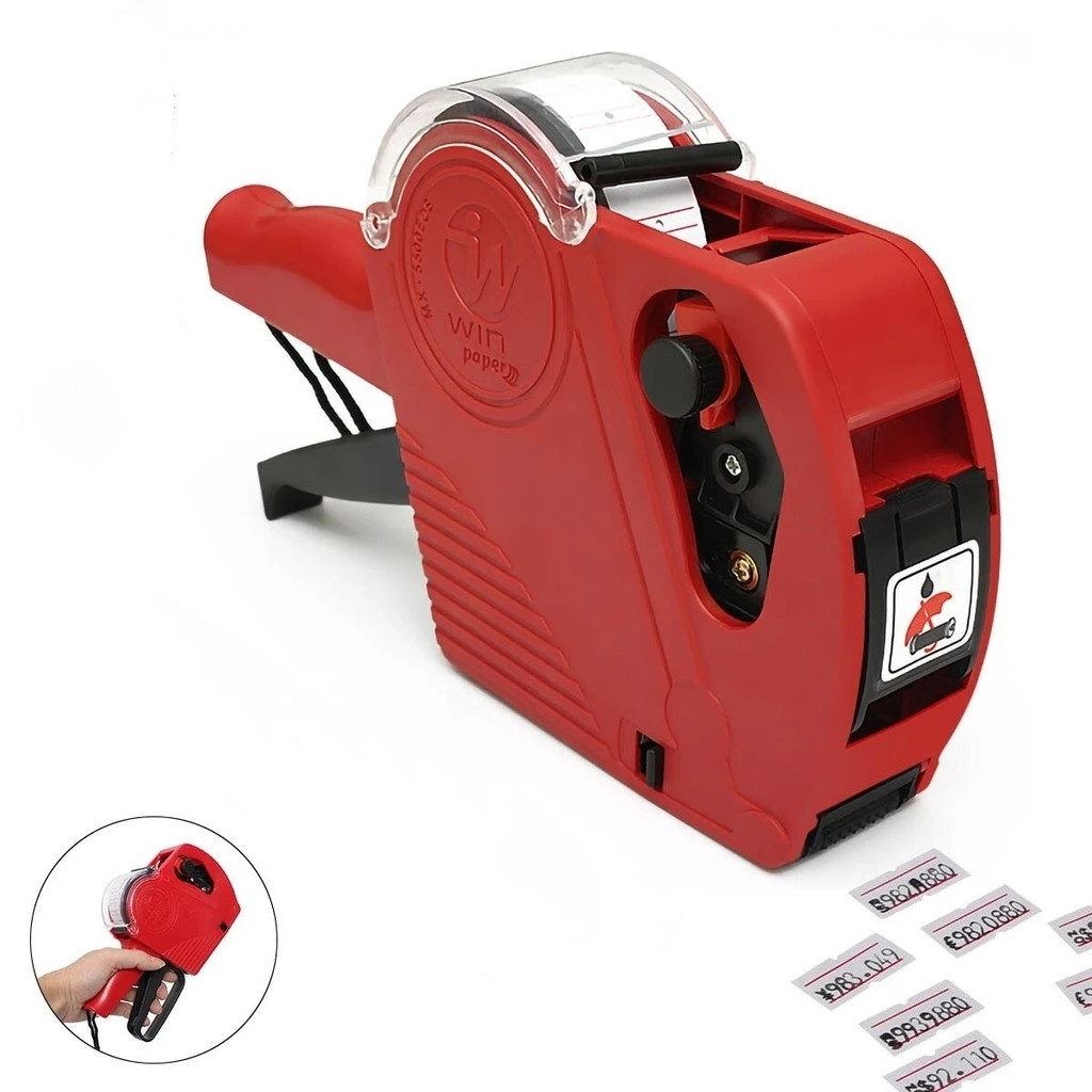 MX5500 Price Tag Gun Label Machine Labeler Labelling 8 Digits Symbols ...