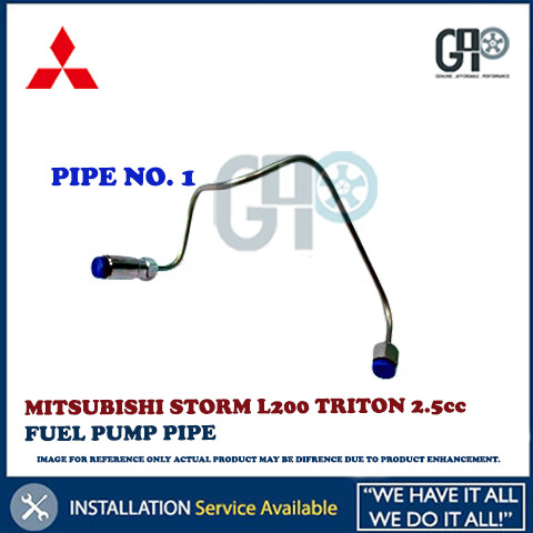 MITSUBISHI STORM L200 TRITON 2.5cc DIESEL FUEL PUMP PIPE NOZZLE PIPE ...