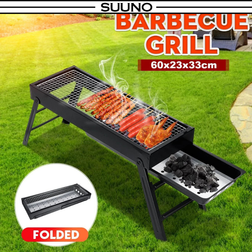 Portable BBQ 60cm charcoal camping grill outdoor grill portable bbq outdoor picnic camp foldable ...