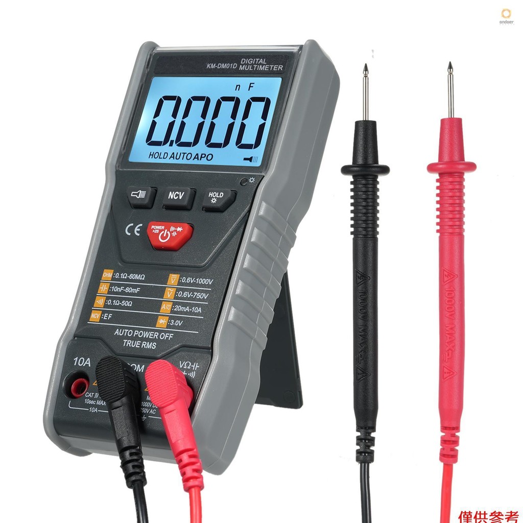 KM-DM01D Smart Digital Multimeter Auto Range 6000 Counts NCV Universal ...