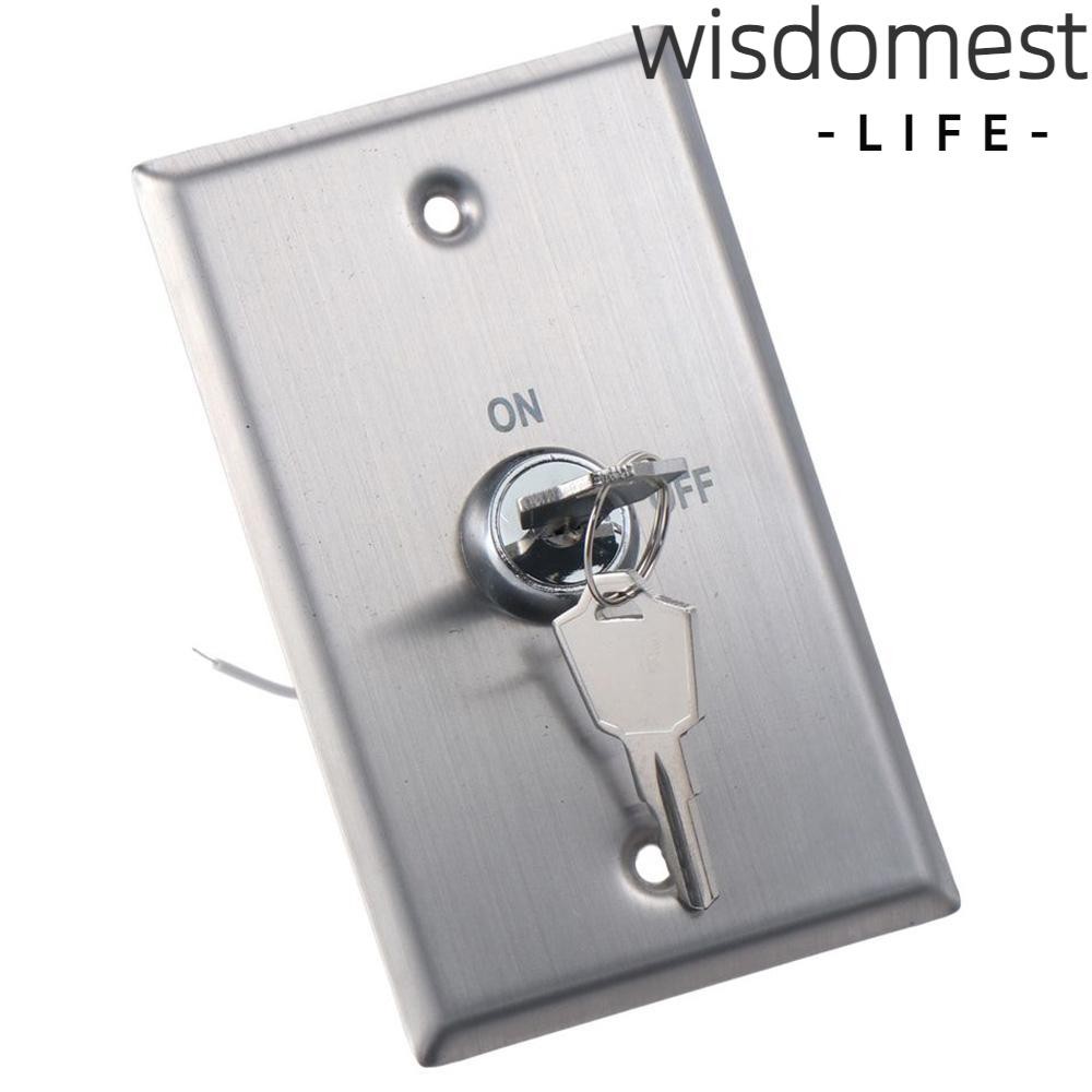 WISDOMEST1 Access Control Switch, 2 Keys DPST Door Exit Switch ...