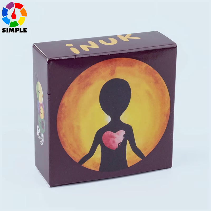 8.5*8.5cm INUK Card OH CARD Psychology Cards Board Game 88 Pcs Round Cards + 10 Cutting Cards ...