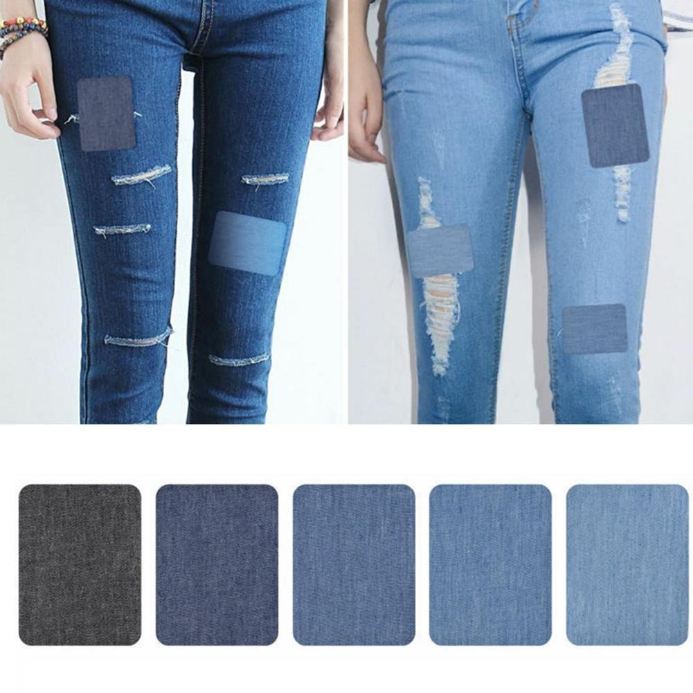 5 Color Diy Ironing Denim Fabric Patch Clothing Jeans Repair Kit L9s2 ...