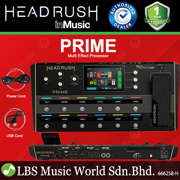 HeadRush Prime Multi Effect Processor Guitar Pedal with Amp Modeler and ...