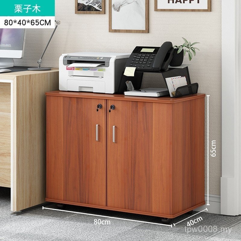 Kabinet pemfailan, kabinet penyimpanan di bawah meja kayu, kabinet ...