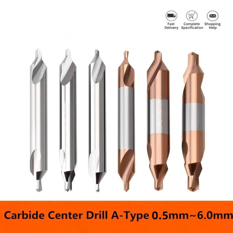 1 PC A0.5-6 Tungsten Steel Carbide Center Drill, Center Drills, 60 ...