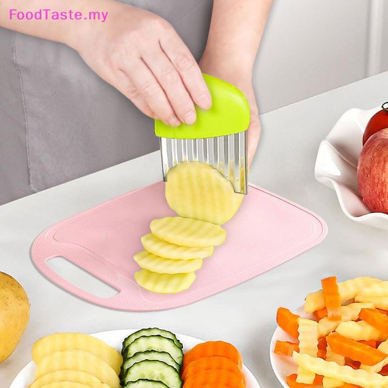 FoodTaste Potato Cutter Chips French Fry Maker Stainless Steel Wavy ...