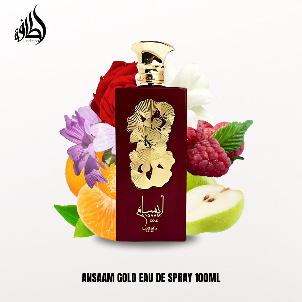 ANSAAM GOLD Edp SPRAY 100ML perfume ORIGINAL BY LATTAFA PRIDE DUBAI ...