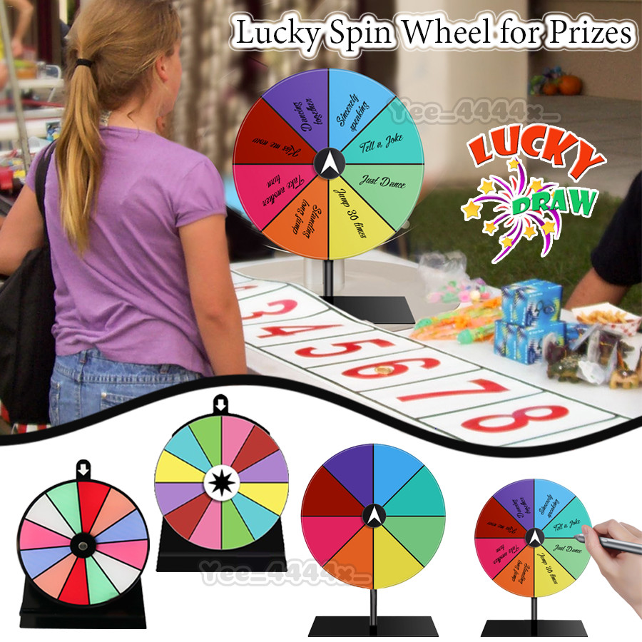 Editable Spin Wheel to Win Prizes Heavy Duty Lucky draw Turntable Wheel ...