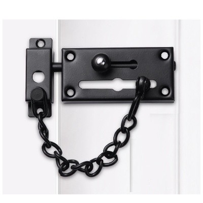 Homestay Lock Home Double Security Door Lock Chain Heavy Duty Steel ...