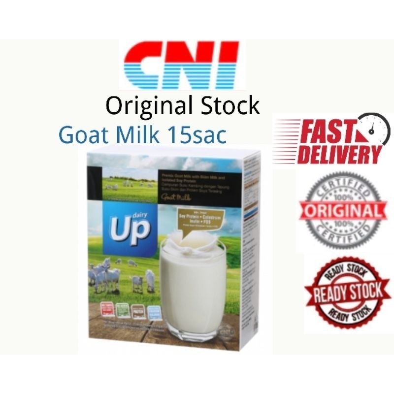 CNI Up Goat Milk (15 Sachet x 21g) - Kolostrum (IgG20%), Protein Soya ...