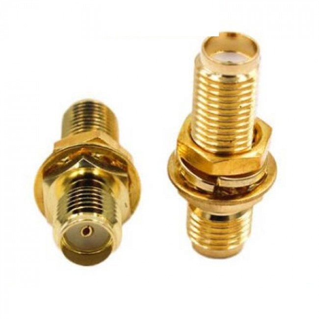 SMA Female To SMA Female Barrel Adapter Connector SMA-KKY (1pc ...
