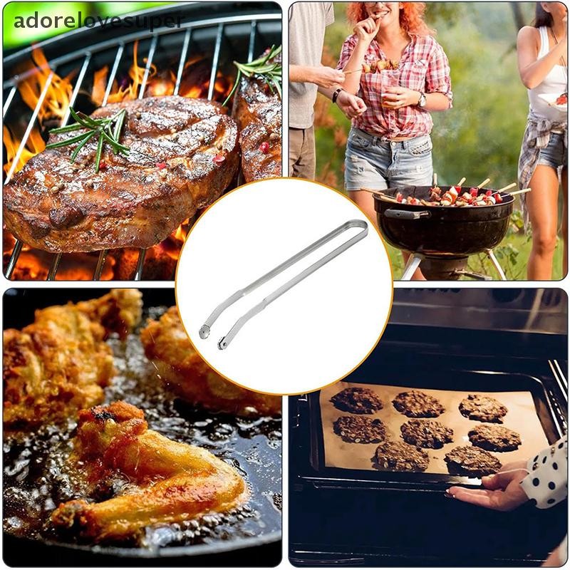 AD1MY Sausage Turning Tongs BBQ Stainless Steel BBQ Tongs Long Handle ...