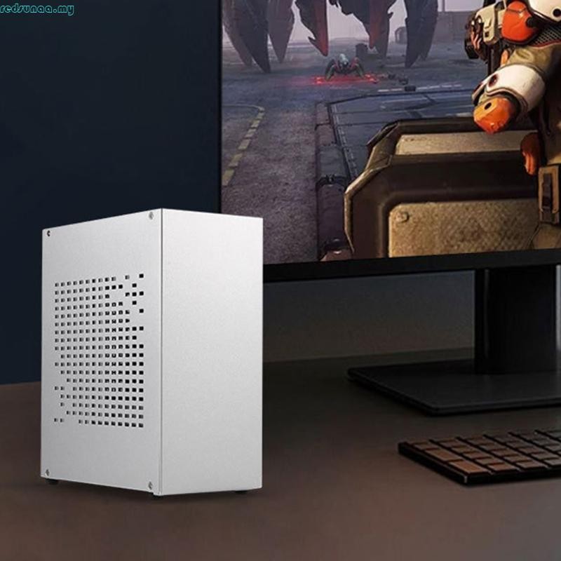 redsunaa Mini-ITX Aluminum Desktop Chassis with PCIe 3 0 Riser Cable ...