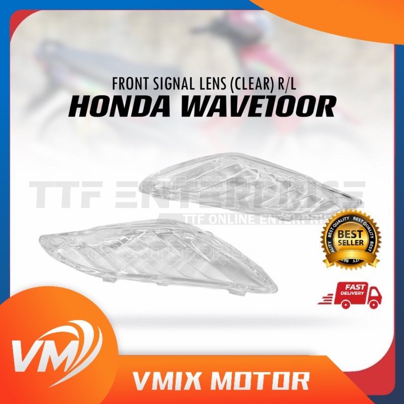HONDA WAVE100R FRONT SIGNAL LENS (CLEAR) R/L | Shopee Malaysia