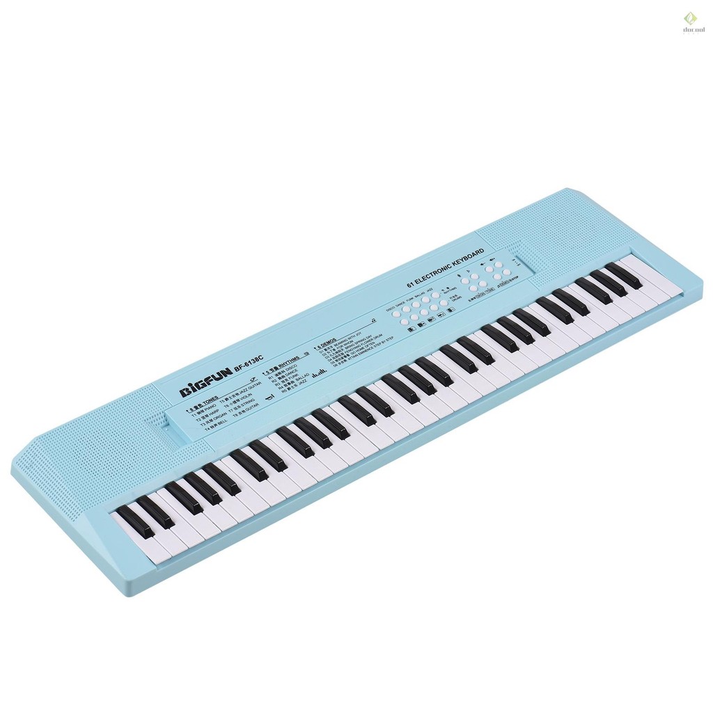 61 Key Electronic Keyboard Piano Musical Instrument with Microphone ...