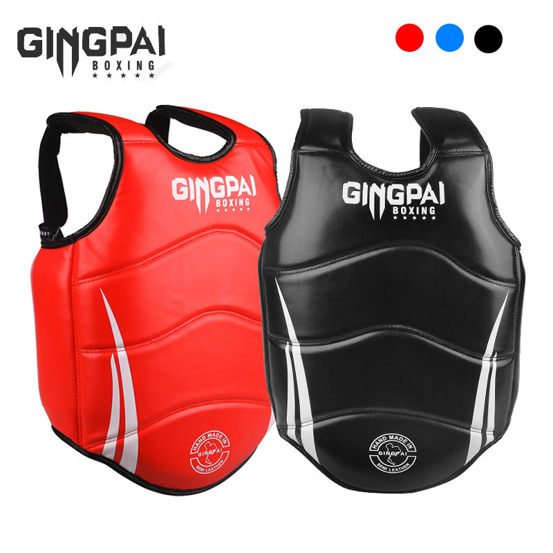 Boxing Chest Guard Kickboxing Body Vest Protector Martial Arts ...