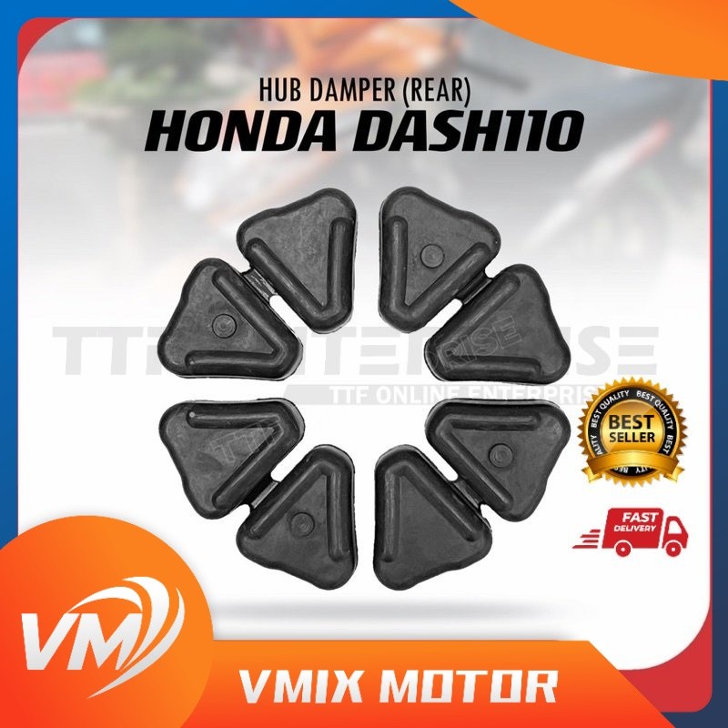 HONDA DASH110 HUB DAMPER (REAR) GETAH RUBBER HUB DAMPER WAVE DASH 110 ...