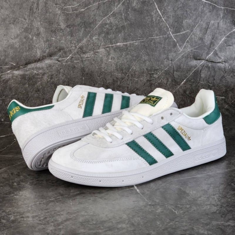Adidas Spezial White Green Metallic Gold | Shopee Malaysia