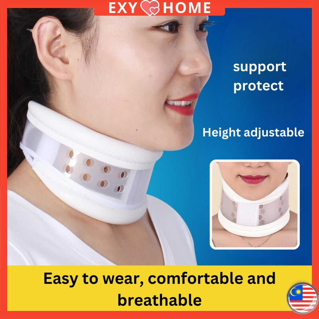 Height Adjustable Neck Brace Breathable Cervical Collar Support Pain ...