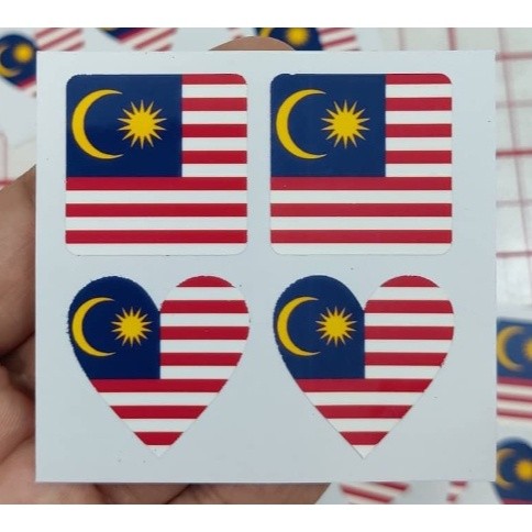 Sticker Pipi Bendera Malaysia Merdeka Face Tattoo Waterproof FAST ...