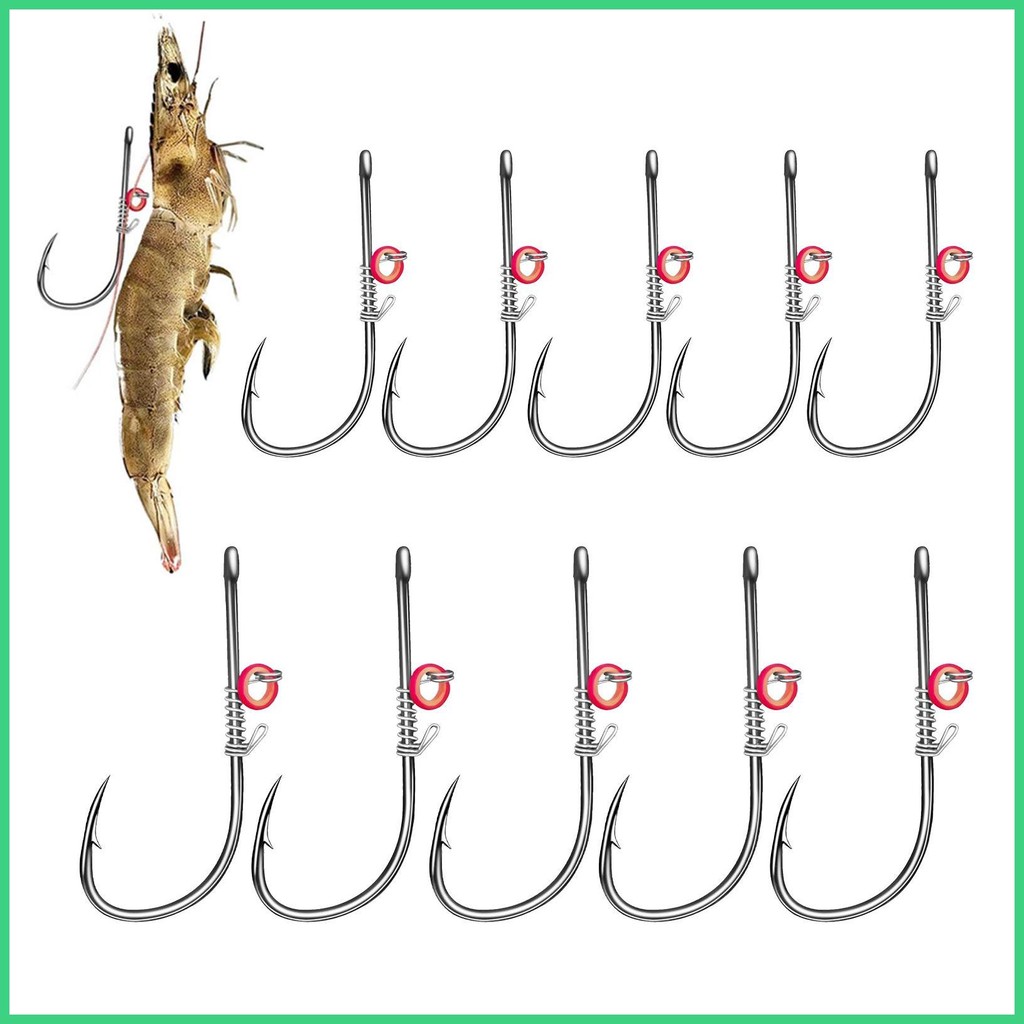 Live Hooks Carbon Steel Fishing Hooks with Holes Fishing Hooks Live ...