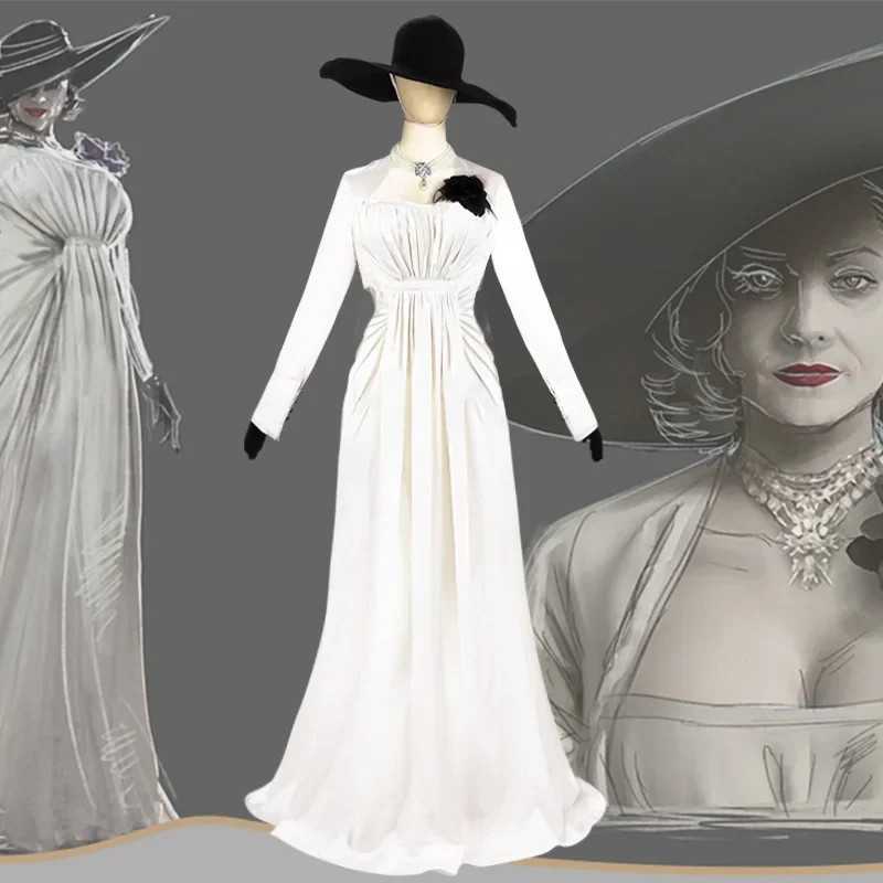 Lady Dimitrescu Cosplay Costume Chatelain Alcina Biohazard Comesse Sexy ...