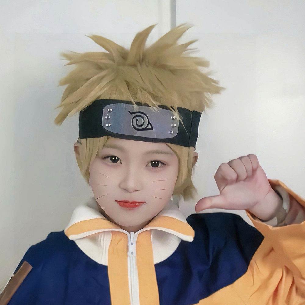 Uzumaki Naruto cos Children's Fake Headgear Male Short Hair Naruto ...