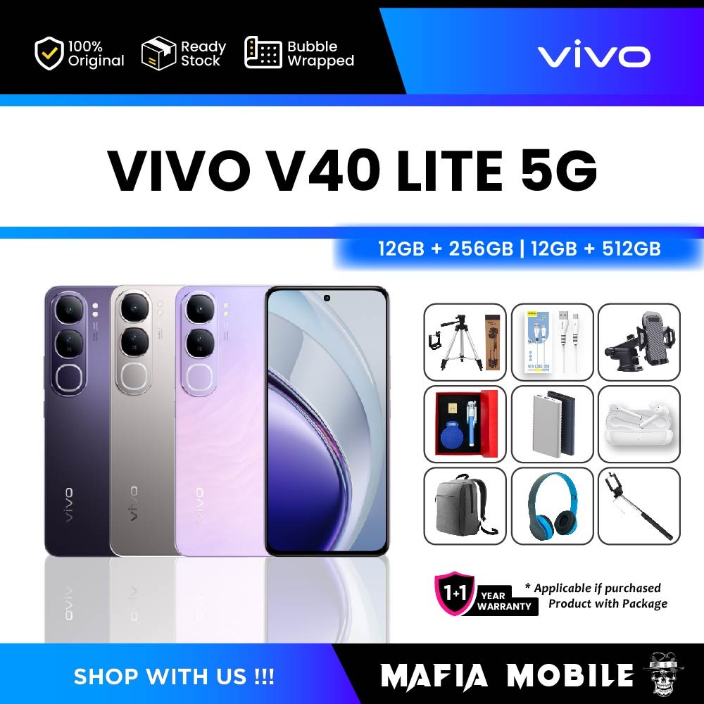 VIVO V40 LITE 5G [12GB RAM 256GB ROM] [12GB RAM 512GB ROM] - Original VIVO Malaysia | Shopee ...