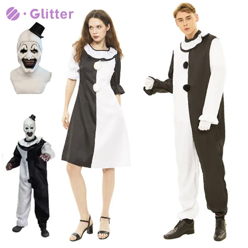 Terrifier 3 The Clown Joker Cosplay Costume for Adult Men woman ...