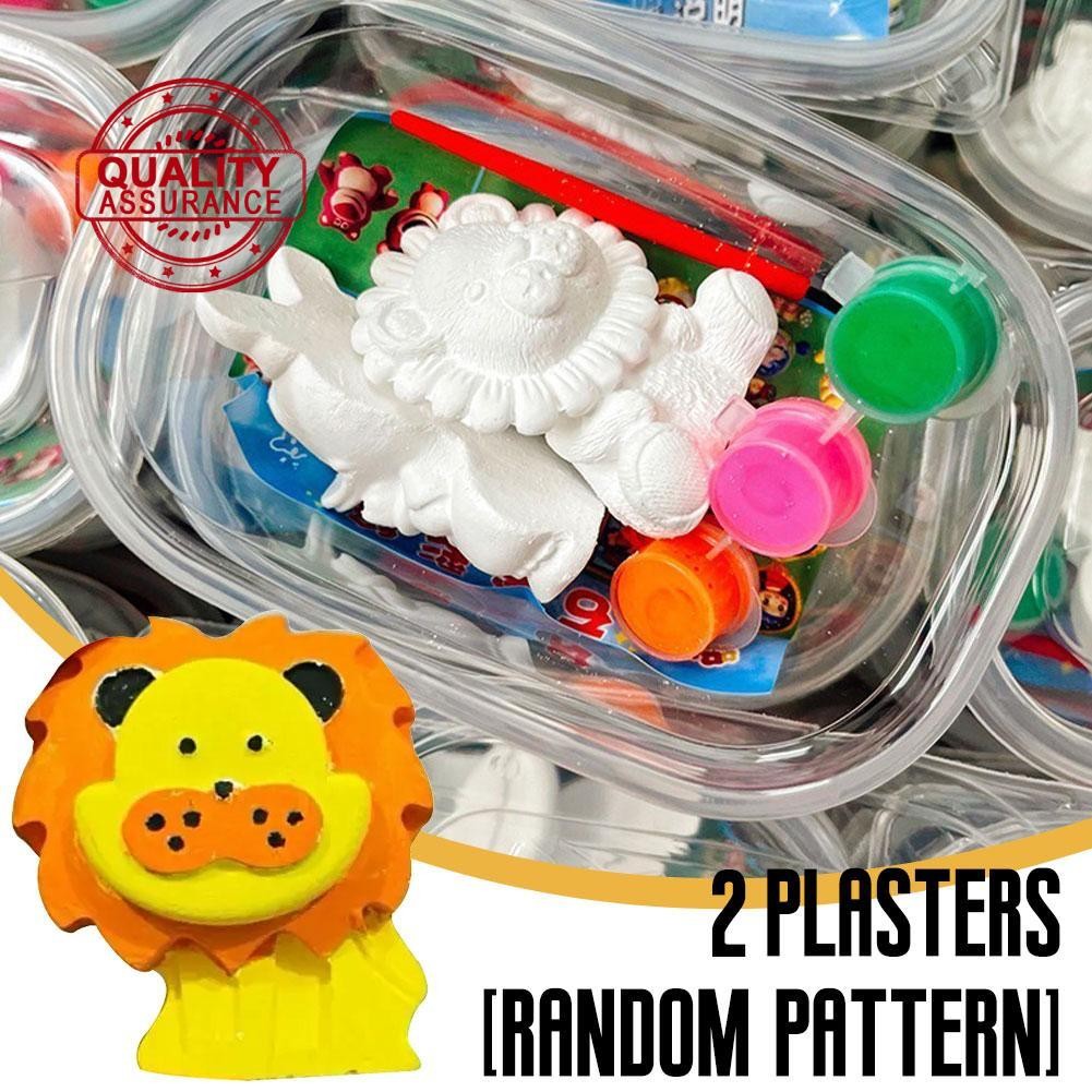Diy Coloring Figurines Plaster Doll Figurines Random With Color And ...