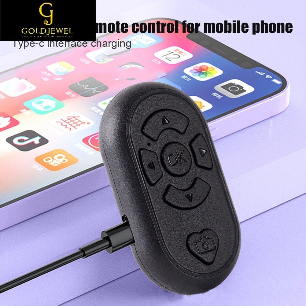 [MJ] Bluetooth-compatible Remote Control Type-C Charging Wireless TikTok Selfie Video Magic ...