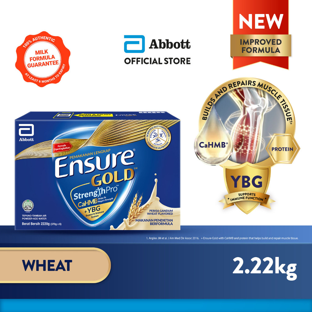 Ensure Gold Adult Complete Nutrition - Wheat BIB (2.22kg) | Shopee Malaysia