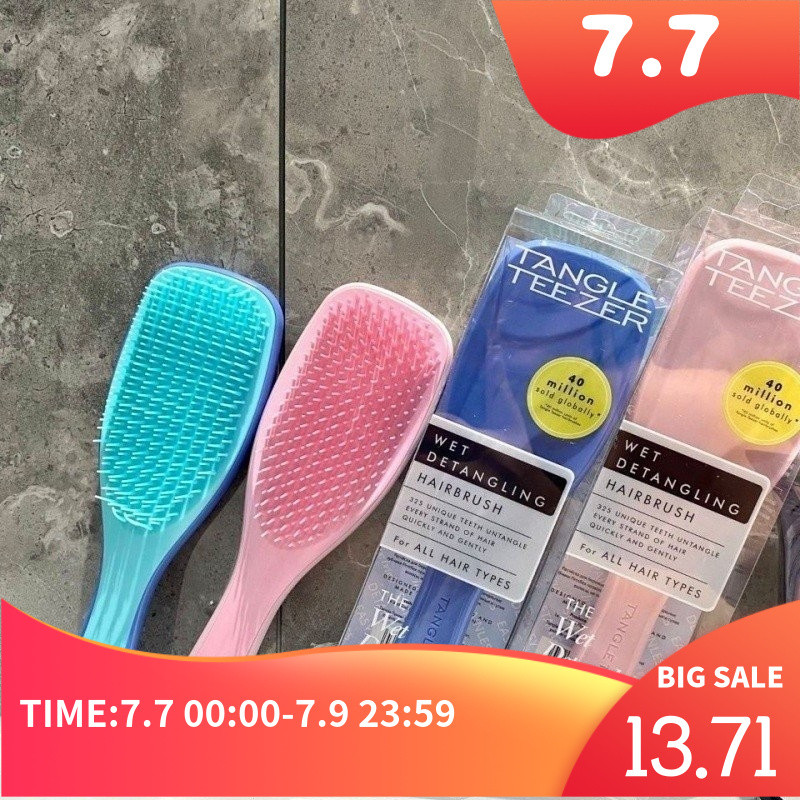 Tangle Teezer Portable Massage Comb and Hair Curling Comb Reduce Hair ...