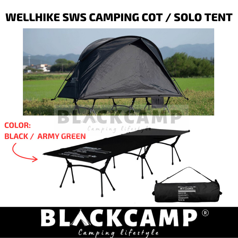 Wellhike SWS Camping Cot Portable Bed Adjustable Height Tactical Bed ...