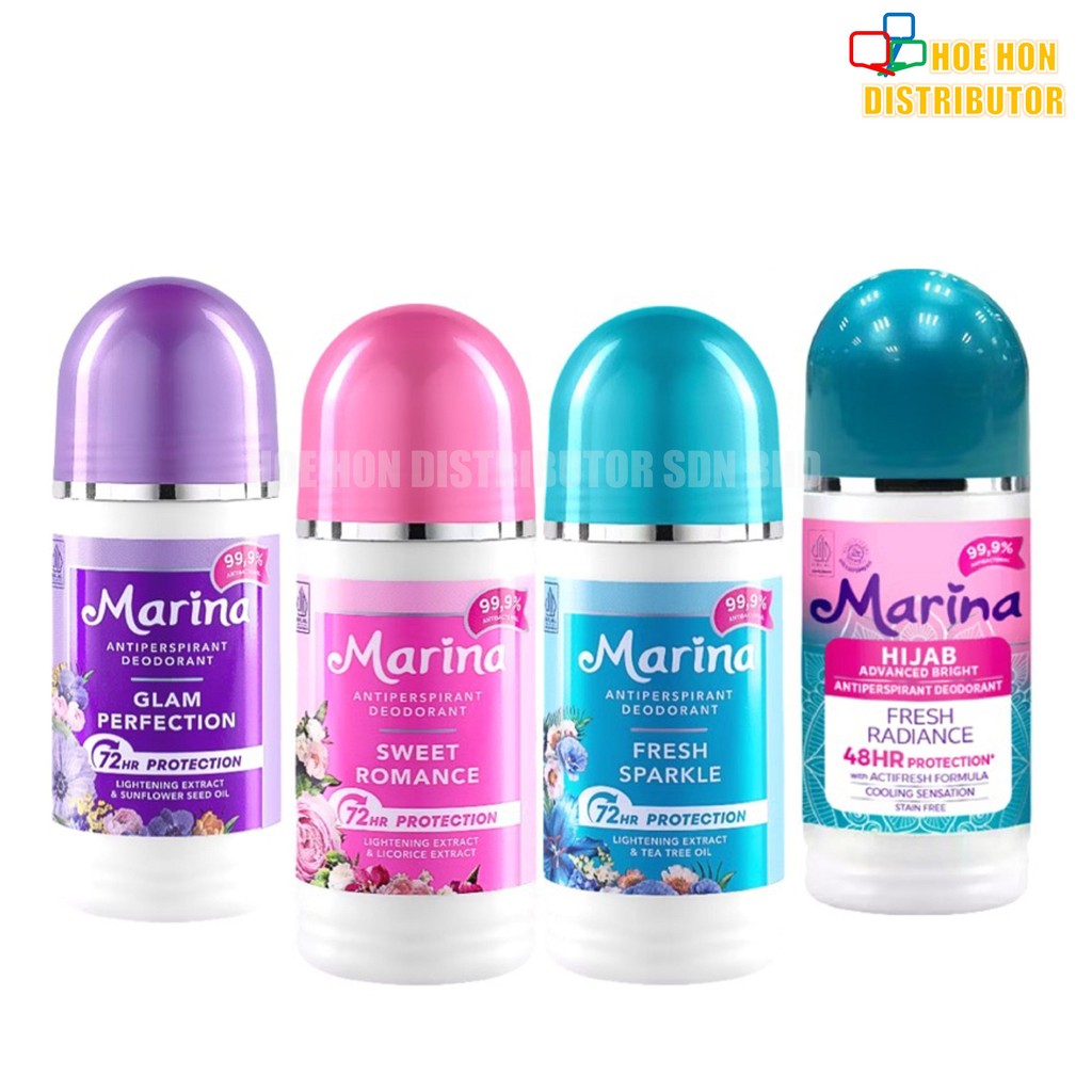 Marina Anti-Perspirant Deodorant Roll On 50ml Fresh Sparkle Sweet ...