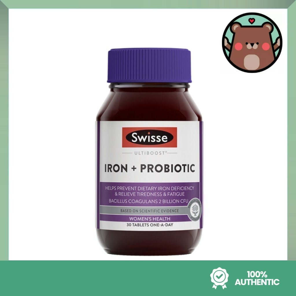 Swisse Iron + Probiotic (30 Tablets) | Shopee Malaysia