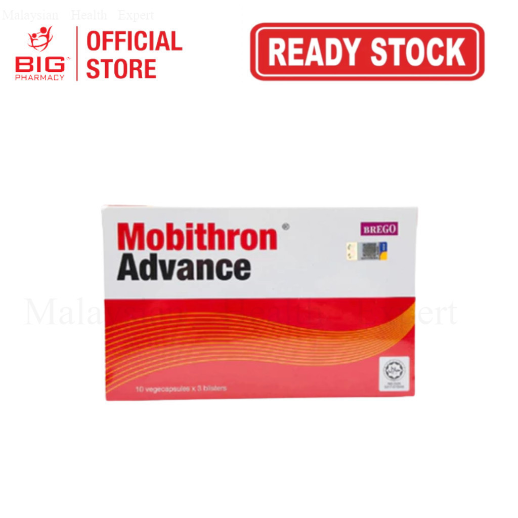 【BELI 3 PERCUMA 1】Brego Mo*bithron A-dvance 3 x 10 Vegetable Capsules ...