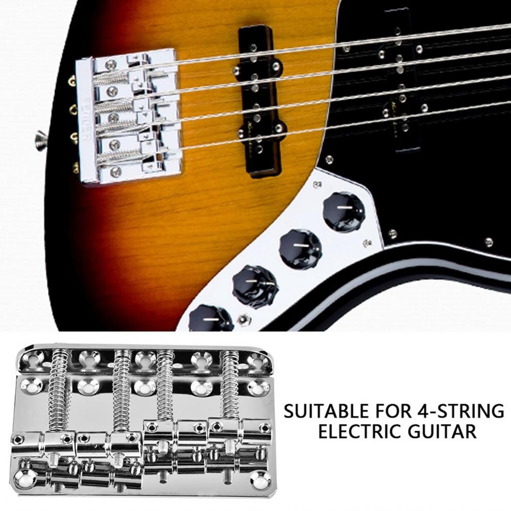 Enjoyeveryday-MY Professional Metal Four string Bass Bridge for 4 ...