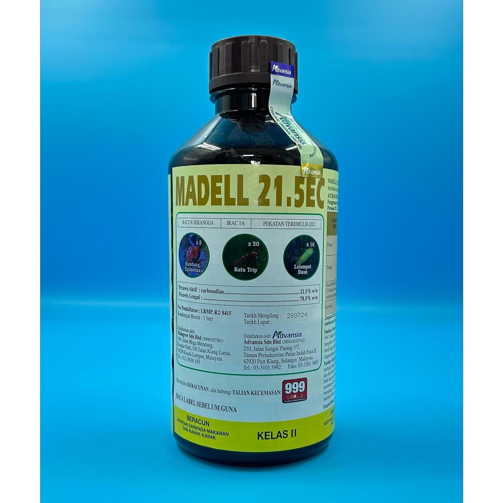 Advansia Madell 21.5EC 1L - carbosulfan 21.5% EC (same as Marshal ...