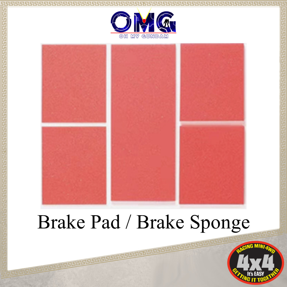 Imi Tamiya Mini 4WD Brake Sponge / Brake Pad (1mm / 2mm / 3mm) (Pink ...